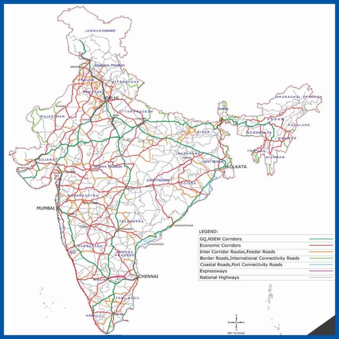 Bharatmala Project 2025 - List of Expressways, Economic Corridors ...