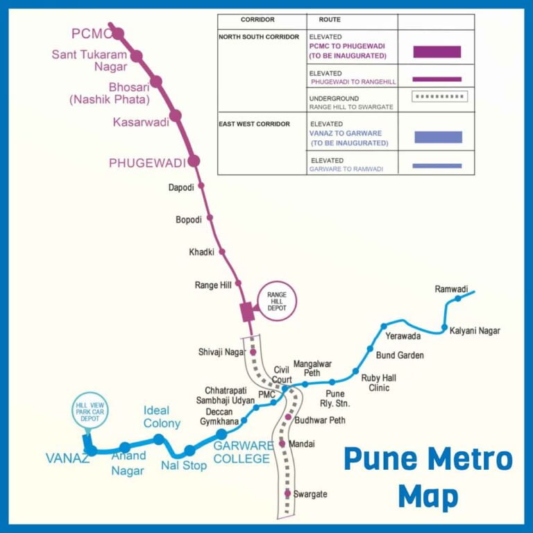 Pune Metro (Guide) - Route Map, Station List, Fares, Timing and Latest ...