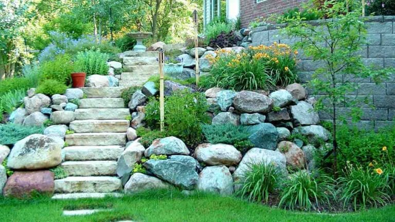 How to Build a Boulder Retaining Wall: Design Ideas, Materials & Costs ...