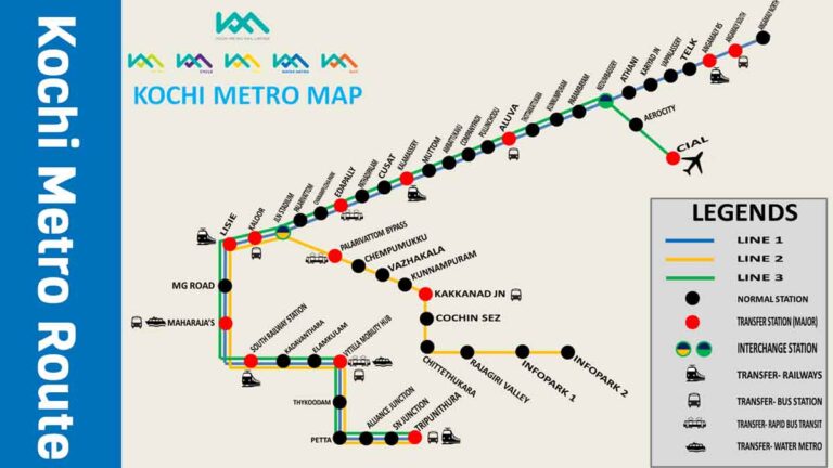 Kochi Metro: Route, Map, Station List, Fares and More - Infra Info Hub